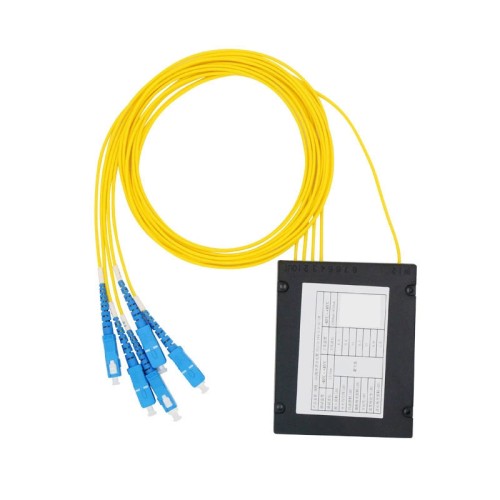 1 in 4 fiber optic splitter PLC 1*4 optical splitter SC/UPC