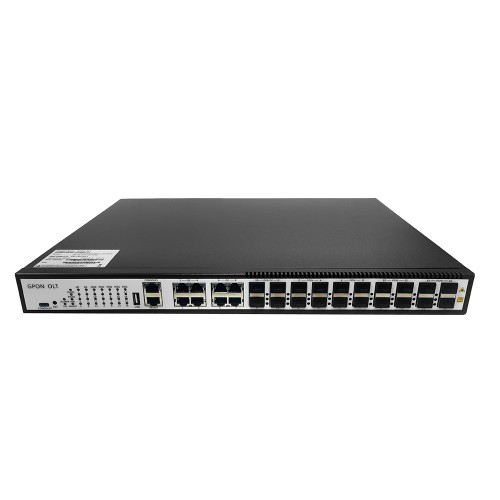 GPon OLT 16 PON Ports 4*10GE/GE SFP+ 8*1GE RJ45 uplink port, Dual power ...